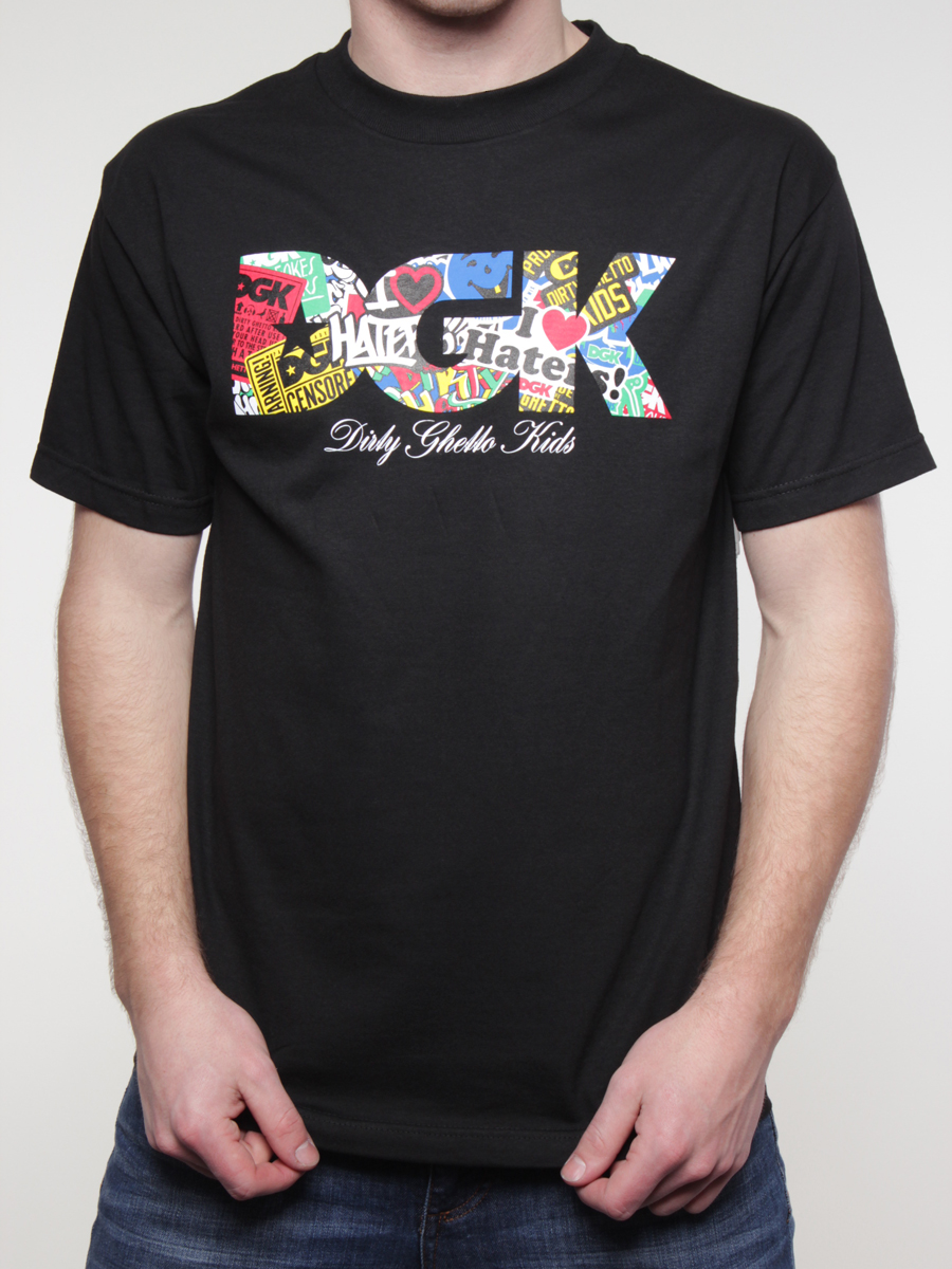 DGK T-shirt Logo Collage - black (black)