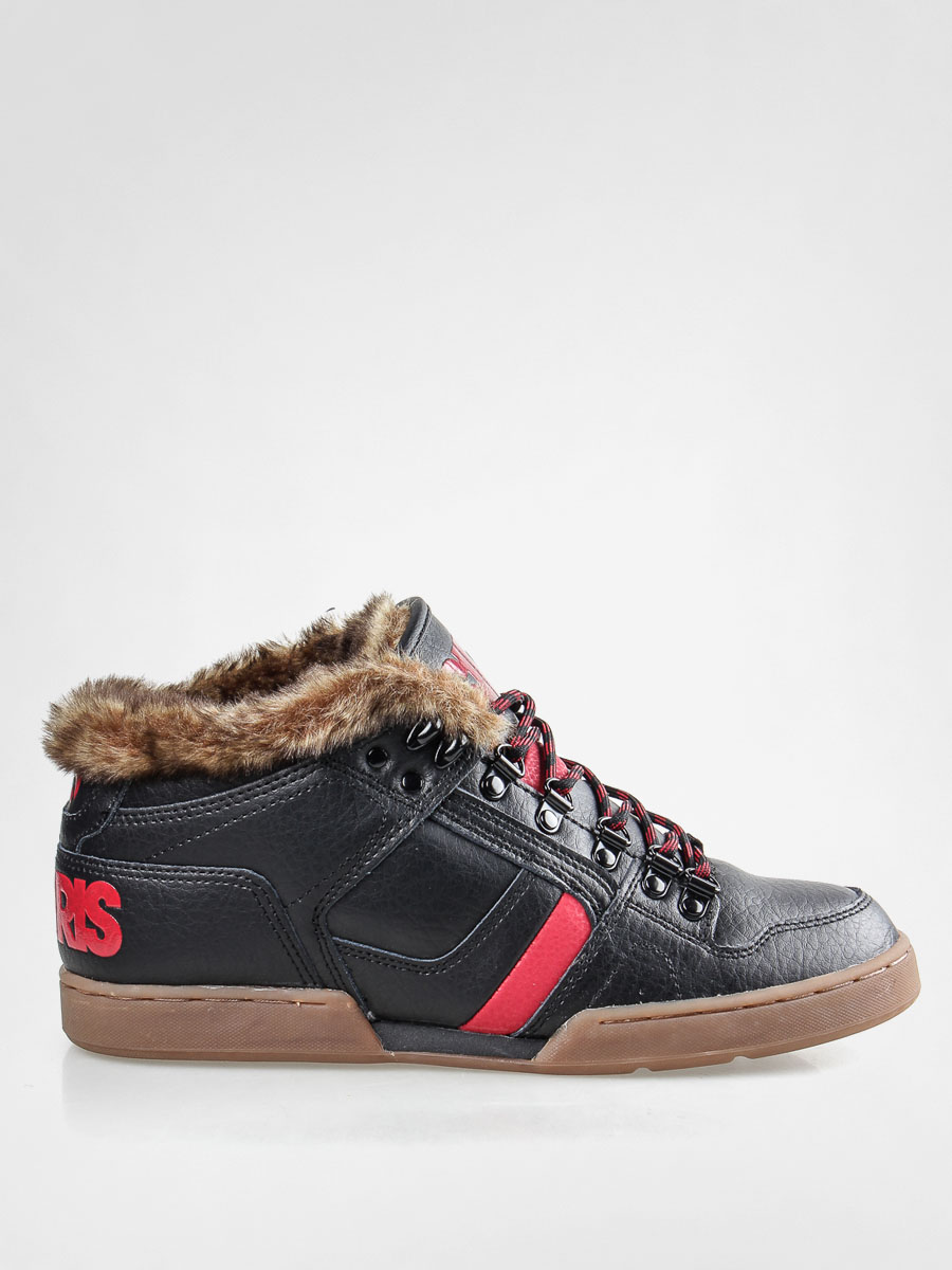 Osiris Shoes NYC 83 MID SHR - black (black/red/gum)