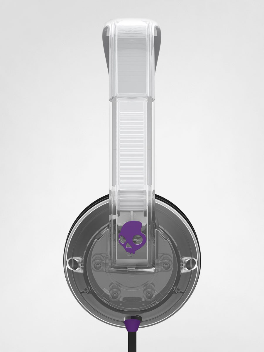 Skullcandy Headphones Uprock On Ear W Mic (clear/purple/purple)
