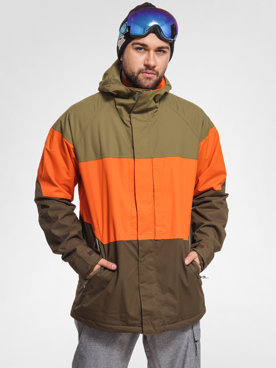 Burton Snowboard jacket MB ENCORE - orange (hickory black)