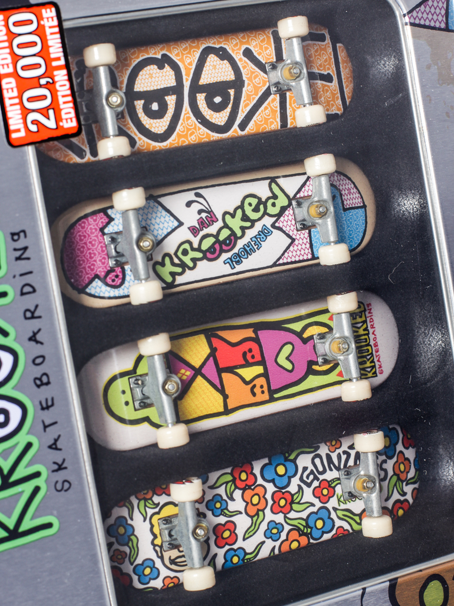 Tech Deck Set Krooked Silver Box 01