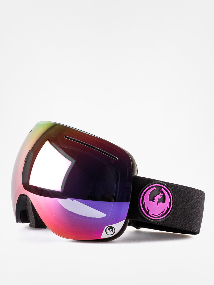 Dragon Goggles X1 Three - black (jet/purple ion+yell/red ion)