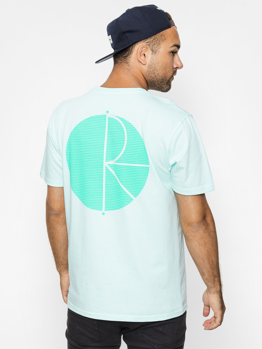 Polar Skate T-shirt Fill Logo Behind The Curtain Tee (pastel mint/green)