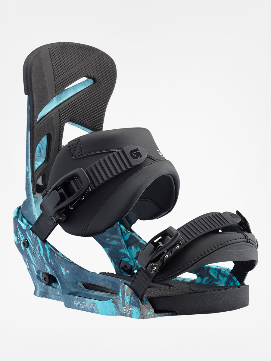 Burton Snowboard bindings Mission Est (blue print)