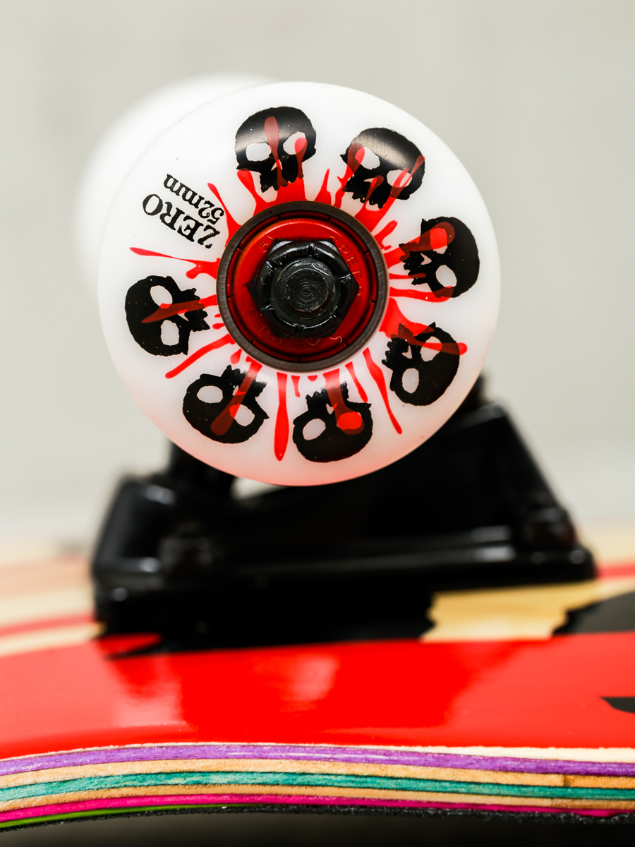 Zero Skateboard 3 Skulls W Blood (red/black)