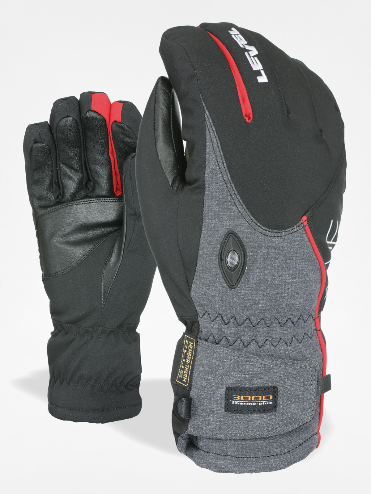 Level Gloves Alpine - black (red)