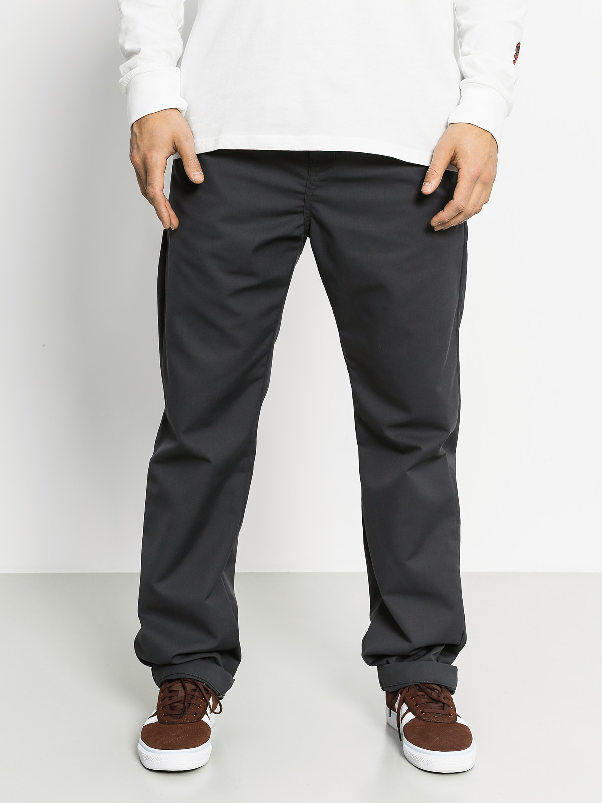 Carhartt Pants Station - grey (blacksmith rinsed)