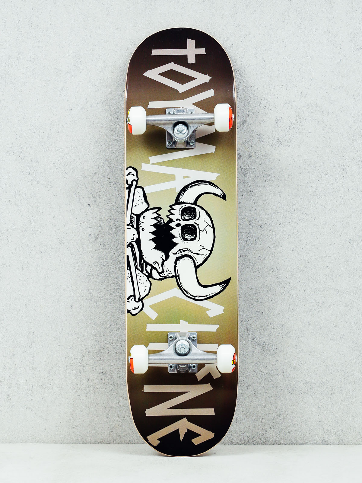 Toy Machine Skateboard Skull Monster - brown (brown gradient)
