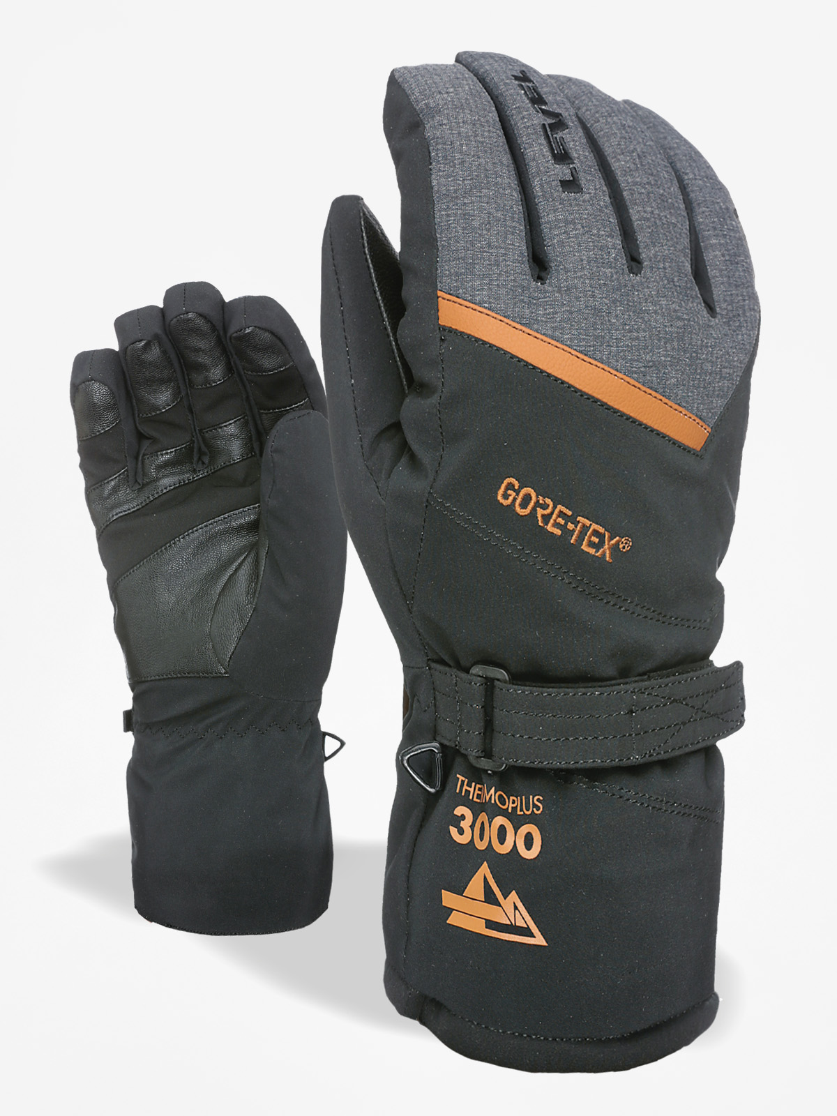 Level Gloves Evolution Gore Tex - black (pk brown)