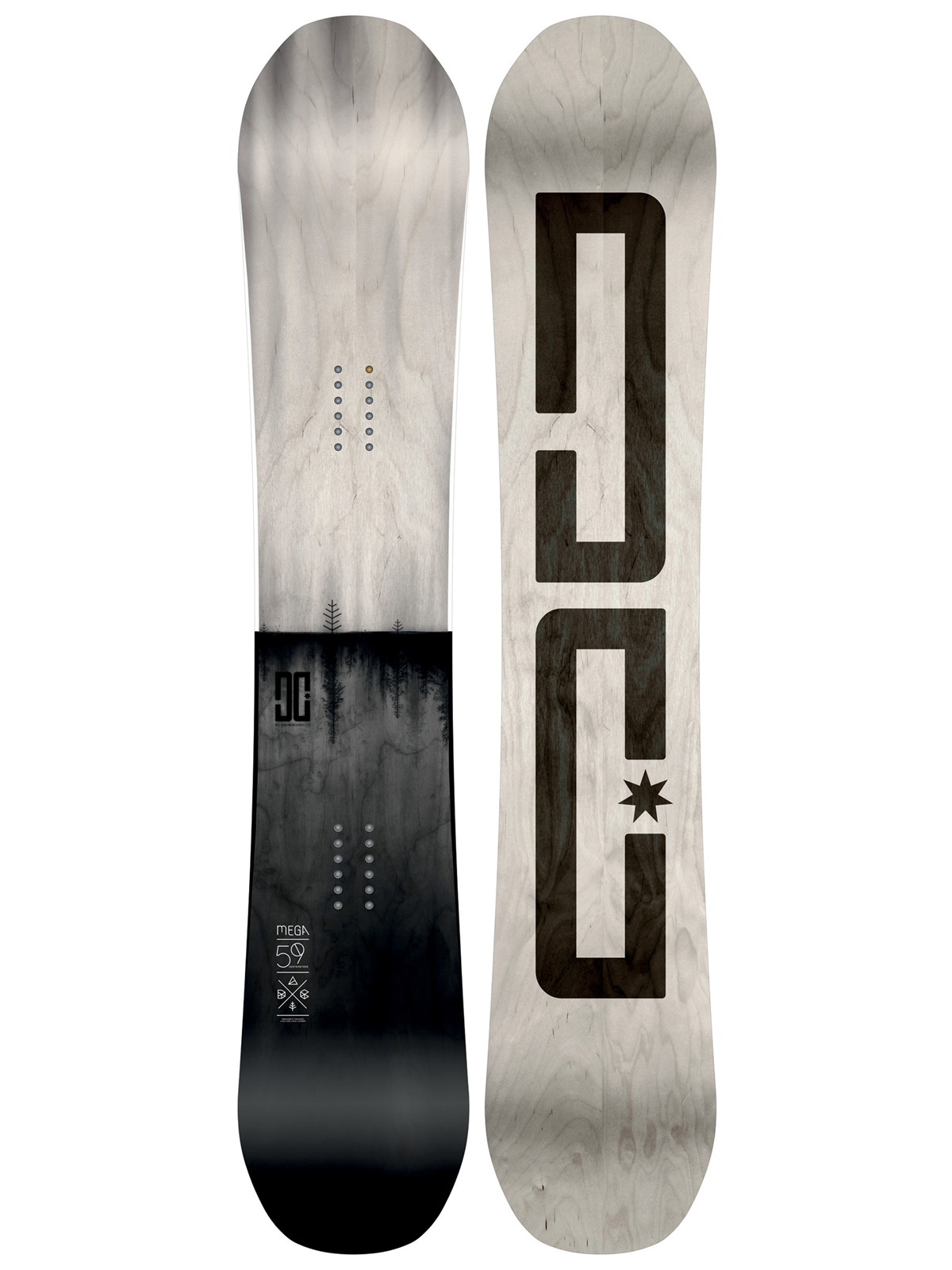 DC Snowboard Mega - grey (light grey/black)