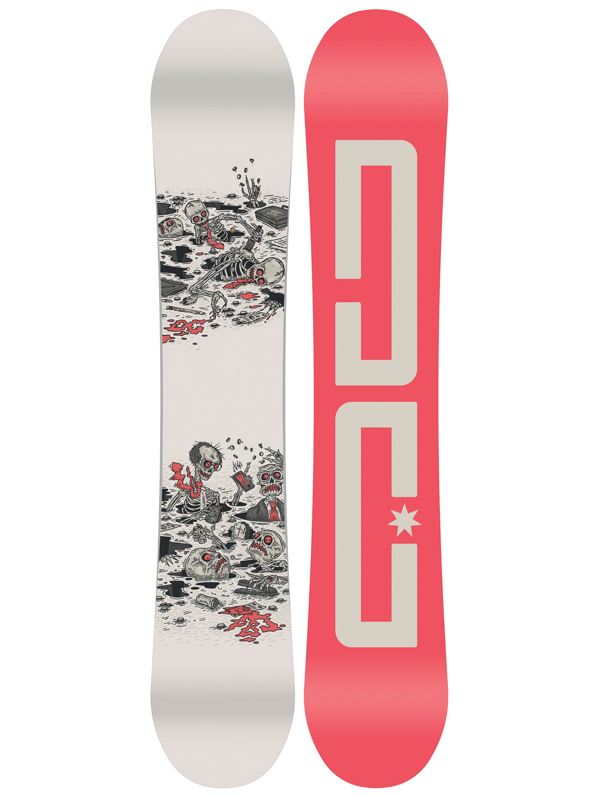DC Snowboard Pbj (red/creme)