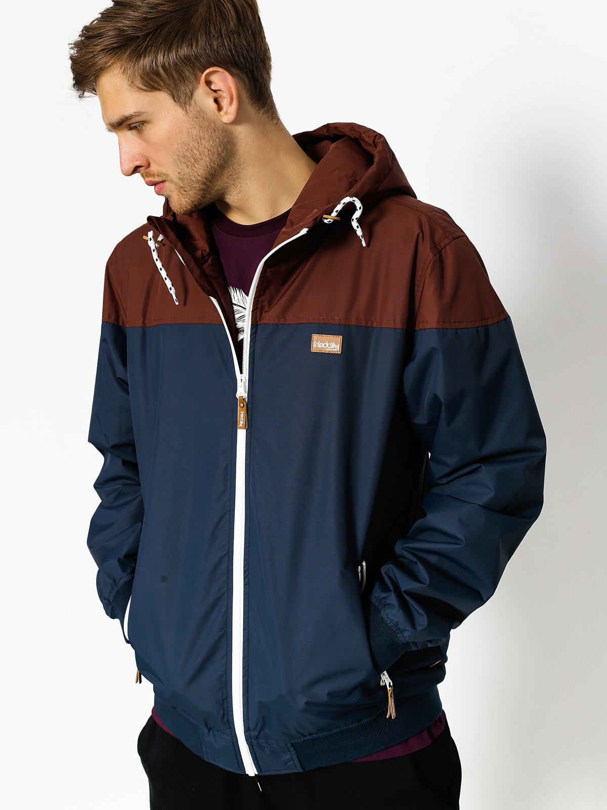 Iriedaily Jacket Insulaner - navy blue (dark rum)