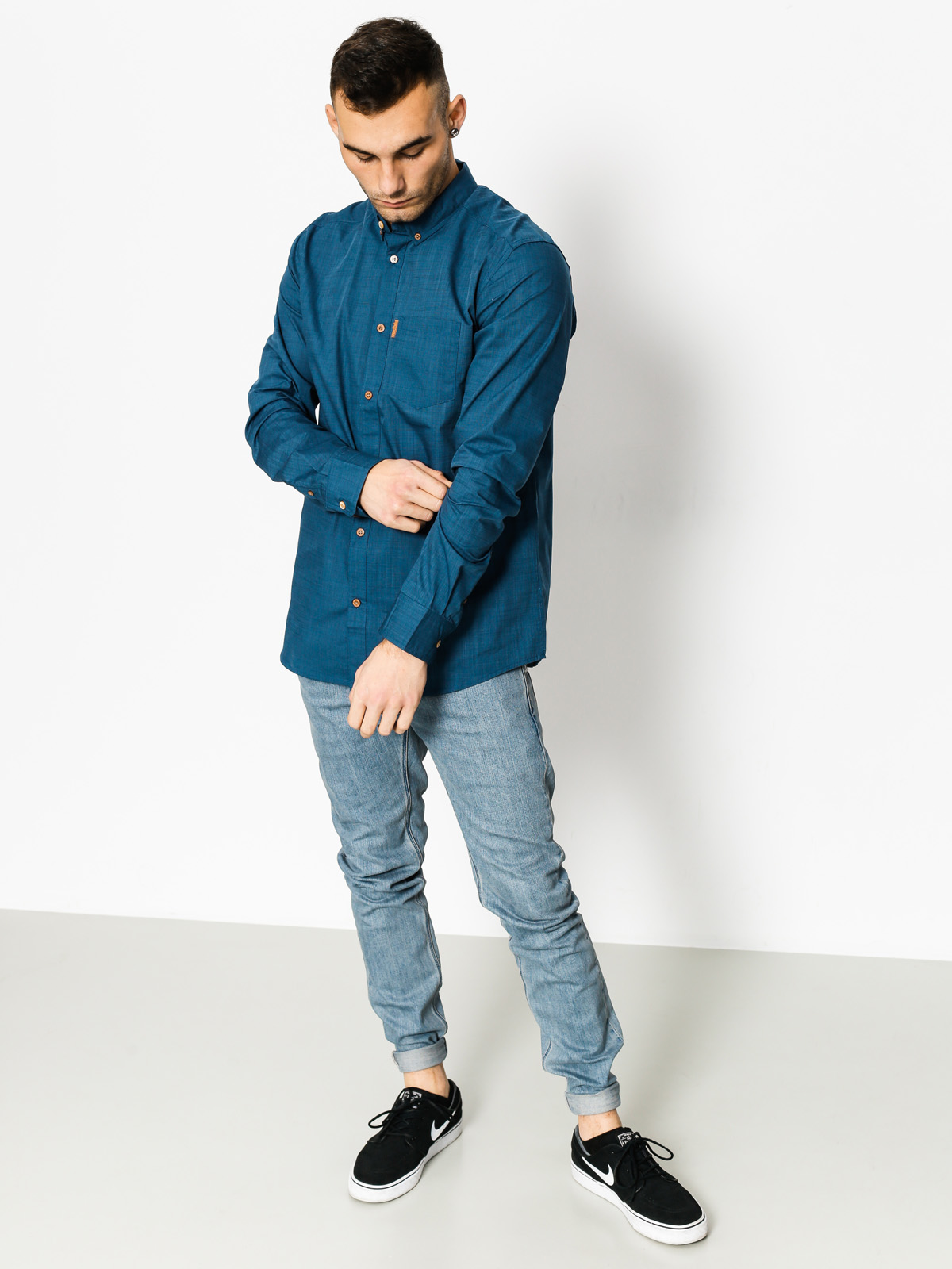 Iriedaily Shirt Irie City Ls - blue (navy blue)