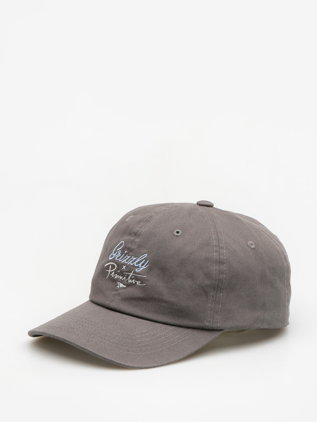 Primitive x Grizzly Griptape Cap Script Logo Dad ZD - grey (black)