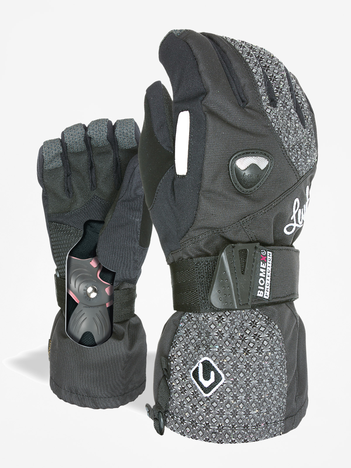 Level Gloves Butterfly Wmn - black (dark)