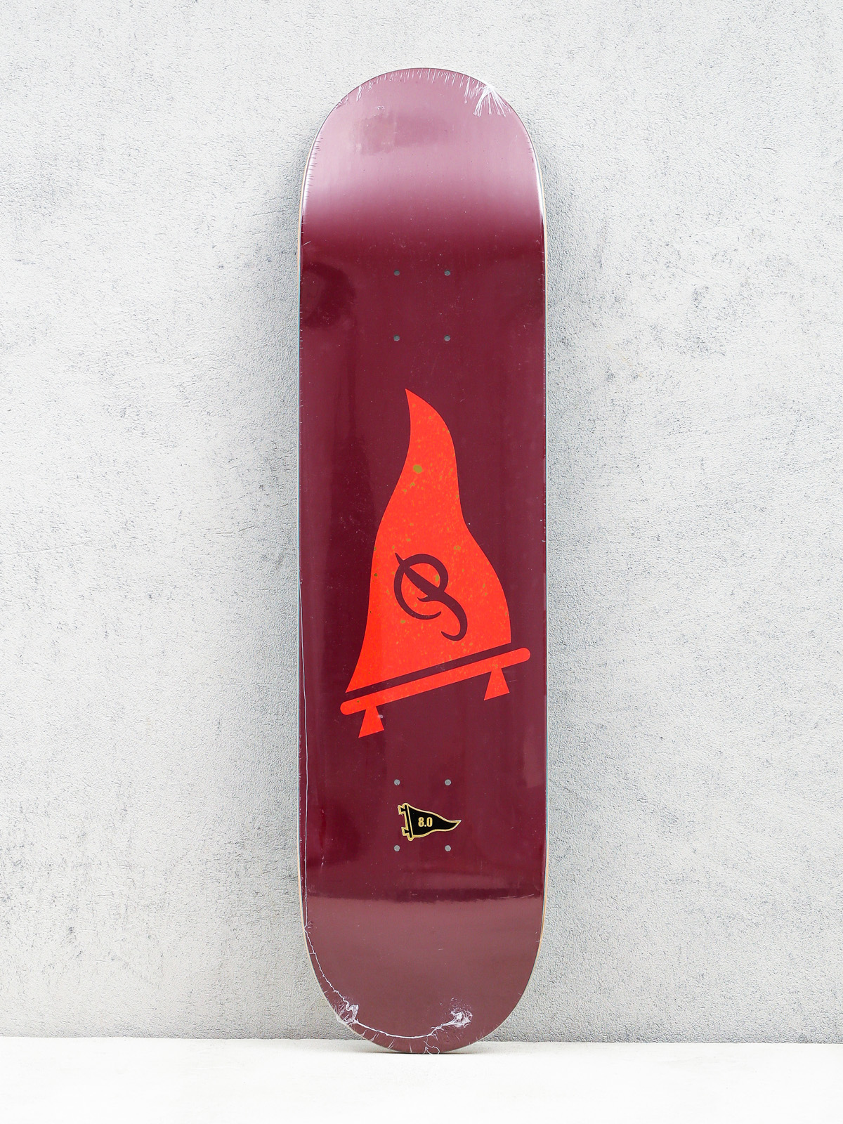 Primitive Deck Speckled Pennant (burgundy/red)