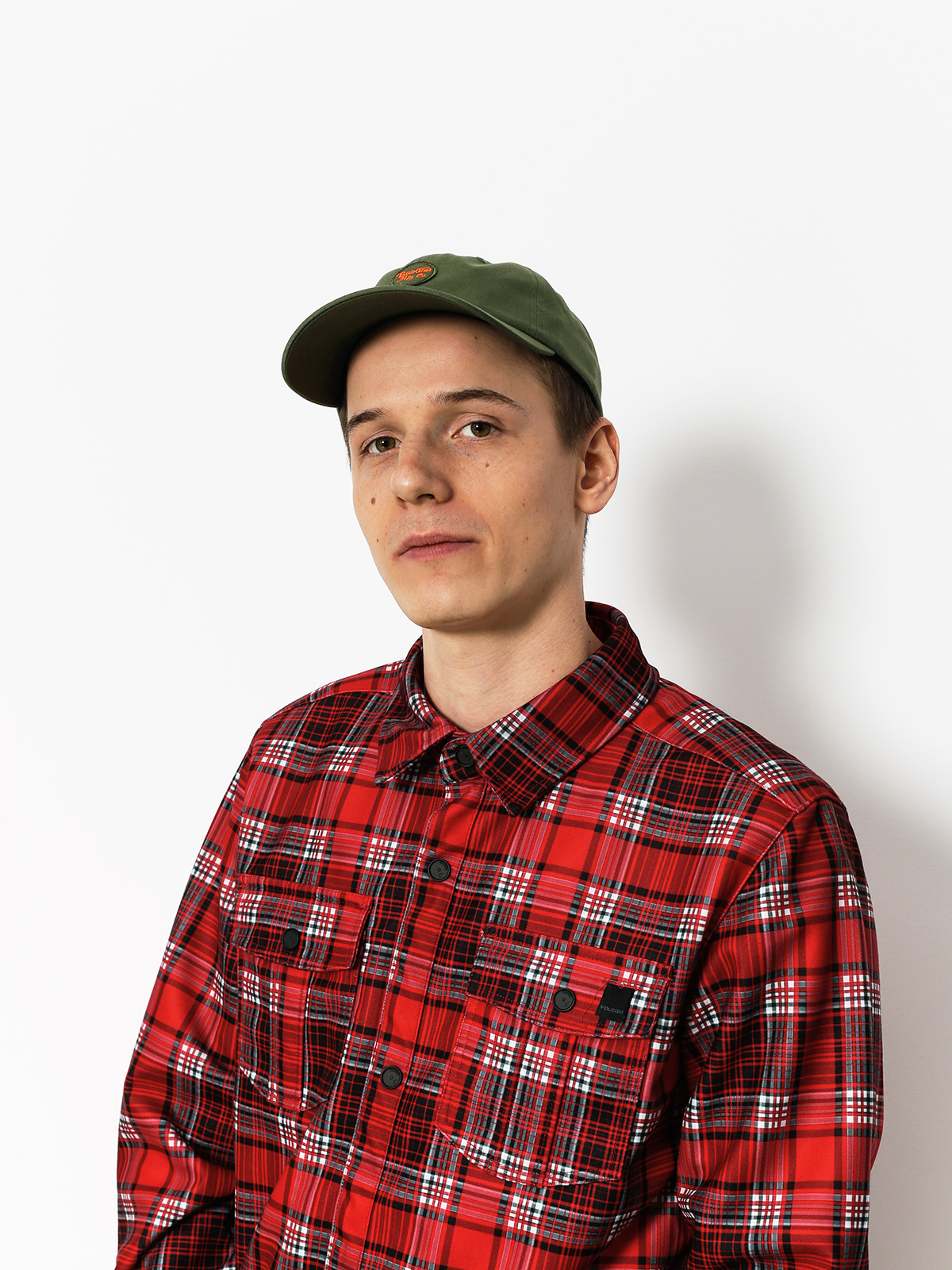 Volcom Snowboard Jacke Drip Bonded Flannel (red)