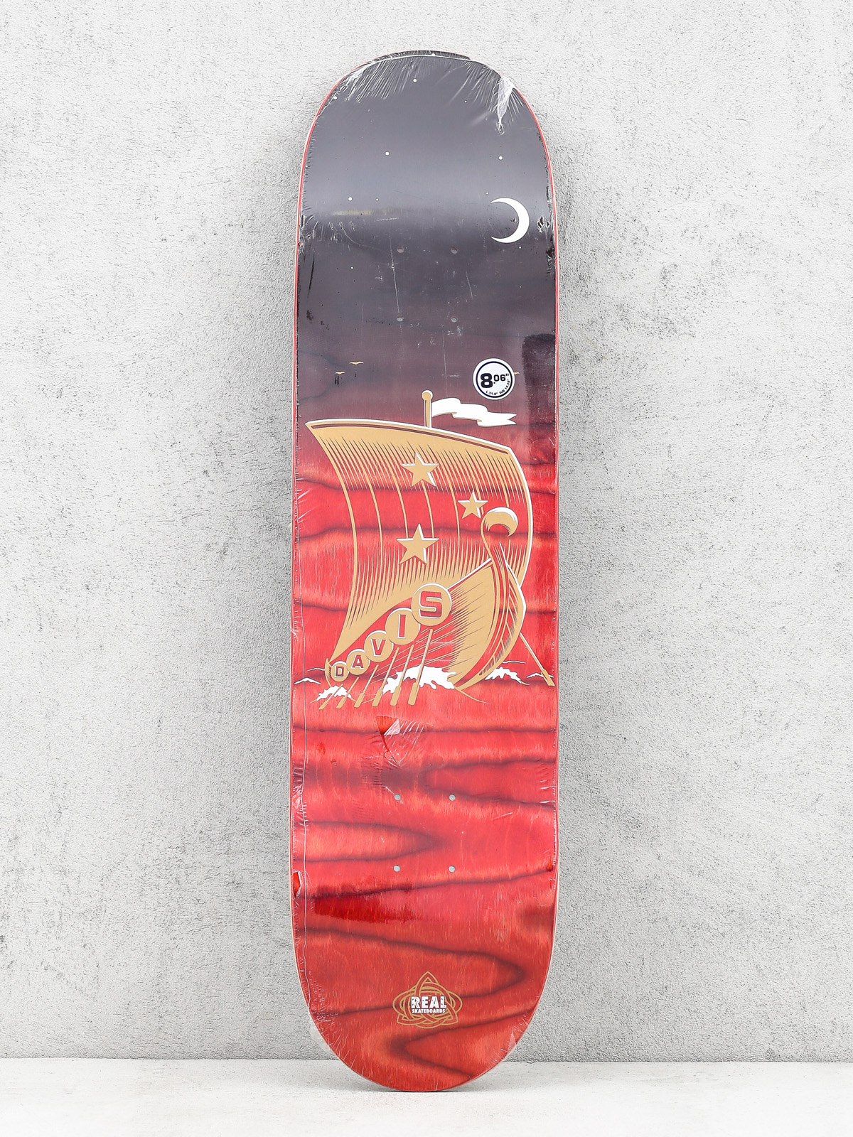 Real Deck Davis Starboard (black/red)