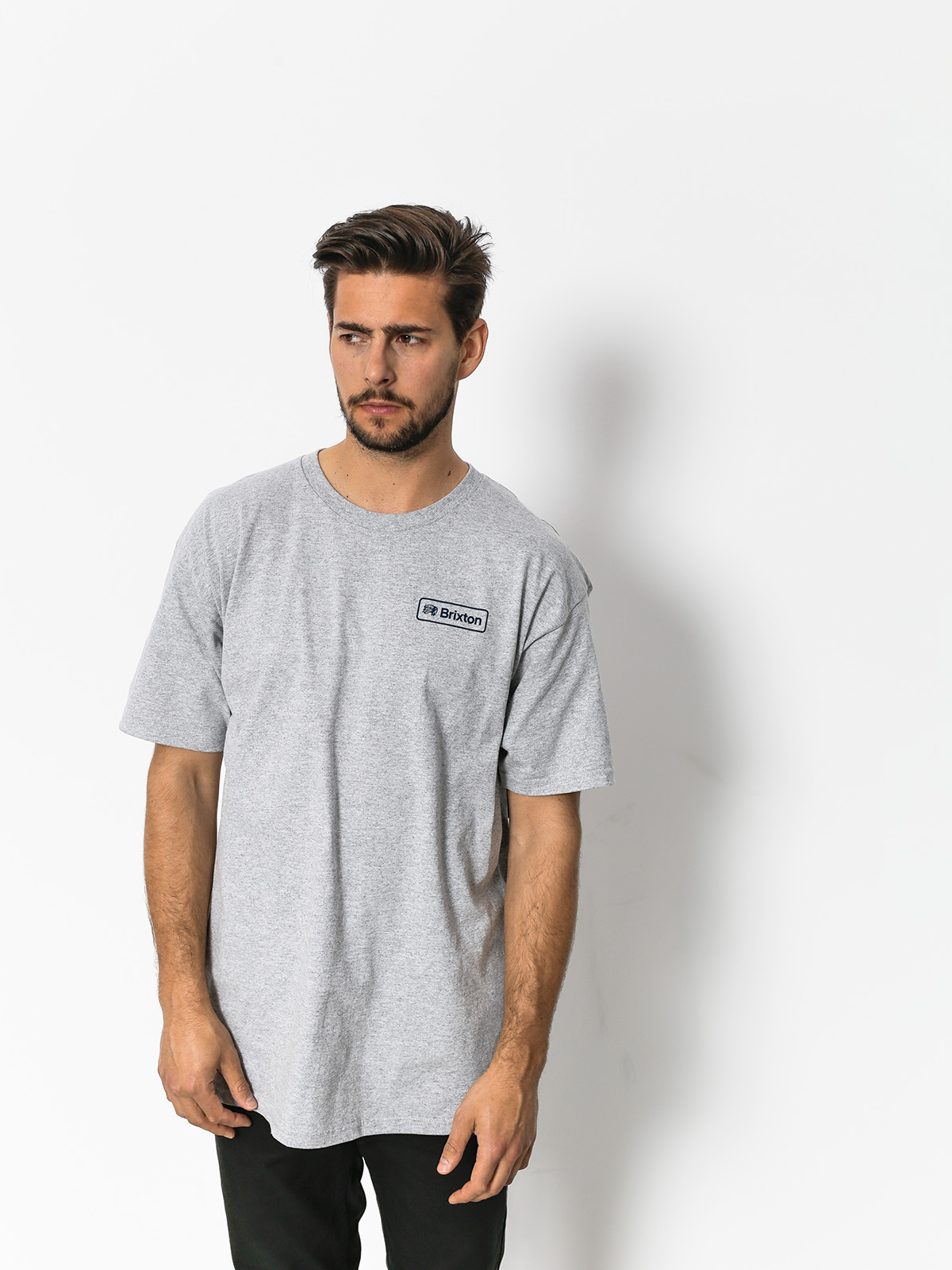 Brixton T-shirt Valspar II Stt - grey (heather grey)