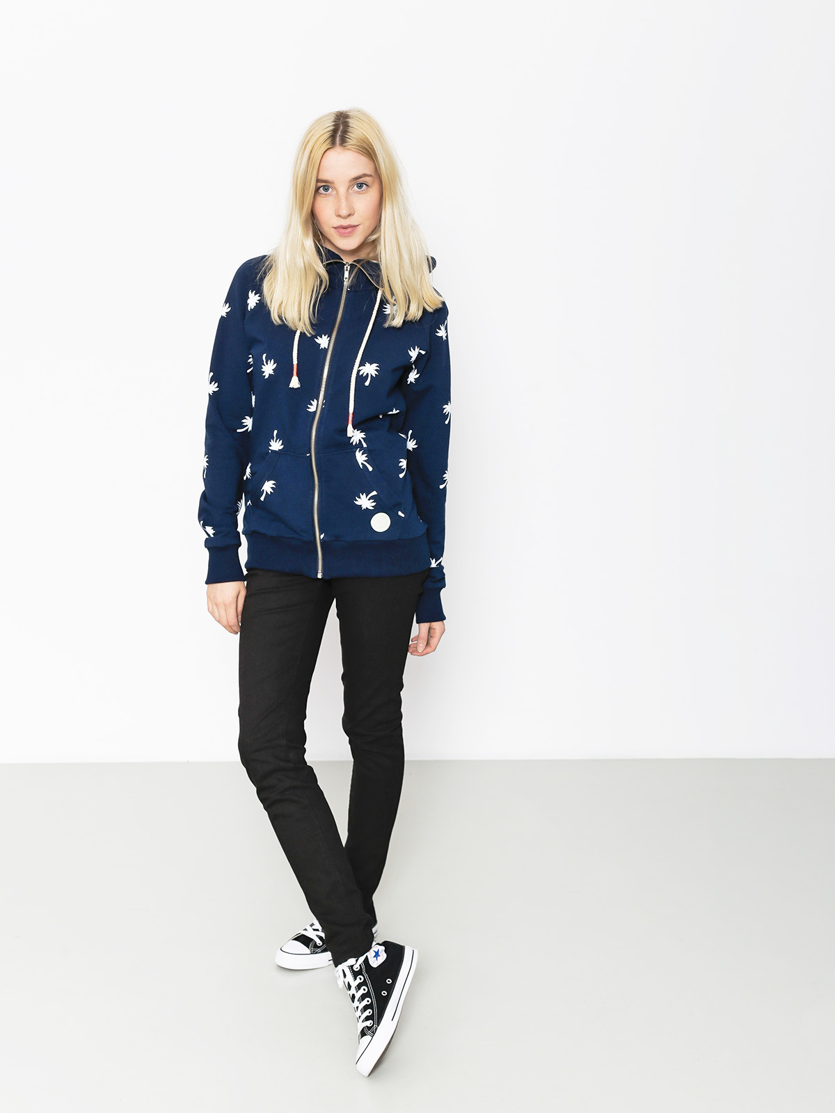 Femi Stories Hoodie Sandia ZHD Wmn - navy blue (dbl)