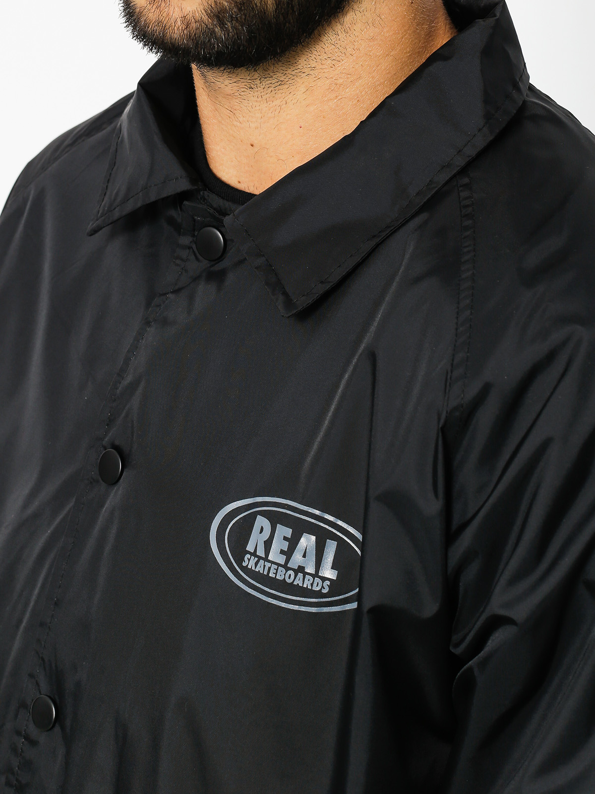 Real Jacke Evryne Oval - Schwarz (black/rvlc)