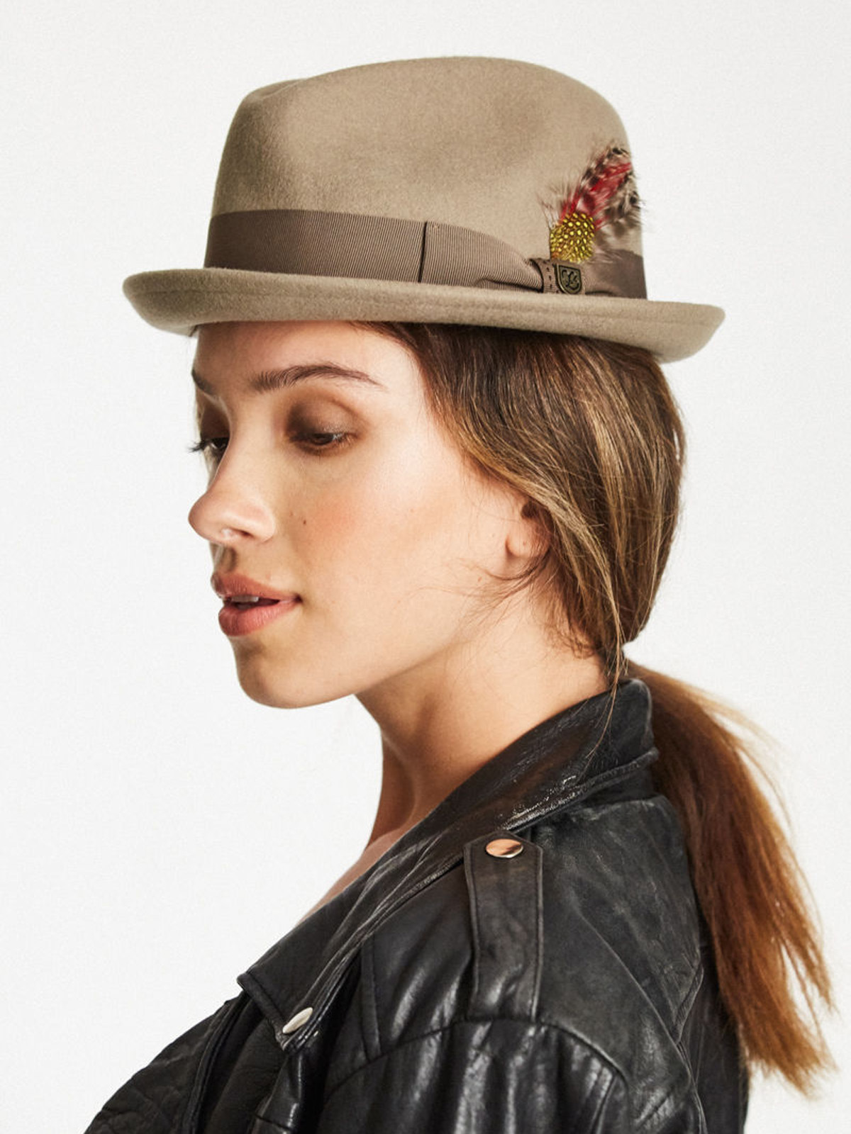 Brixton Hat Gain Fedora (khaki)