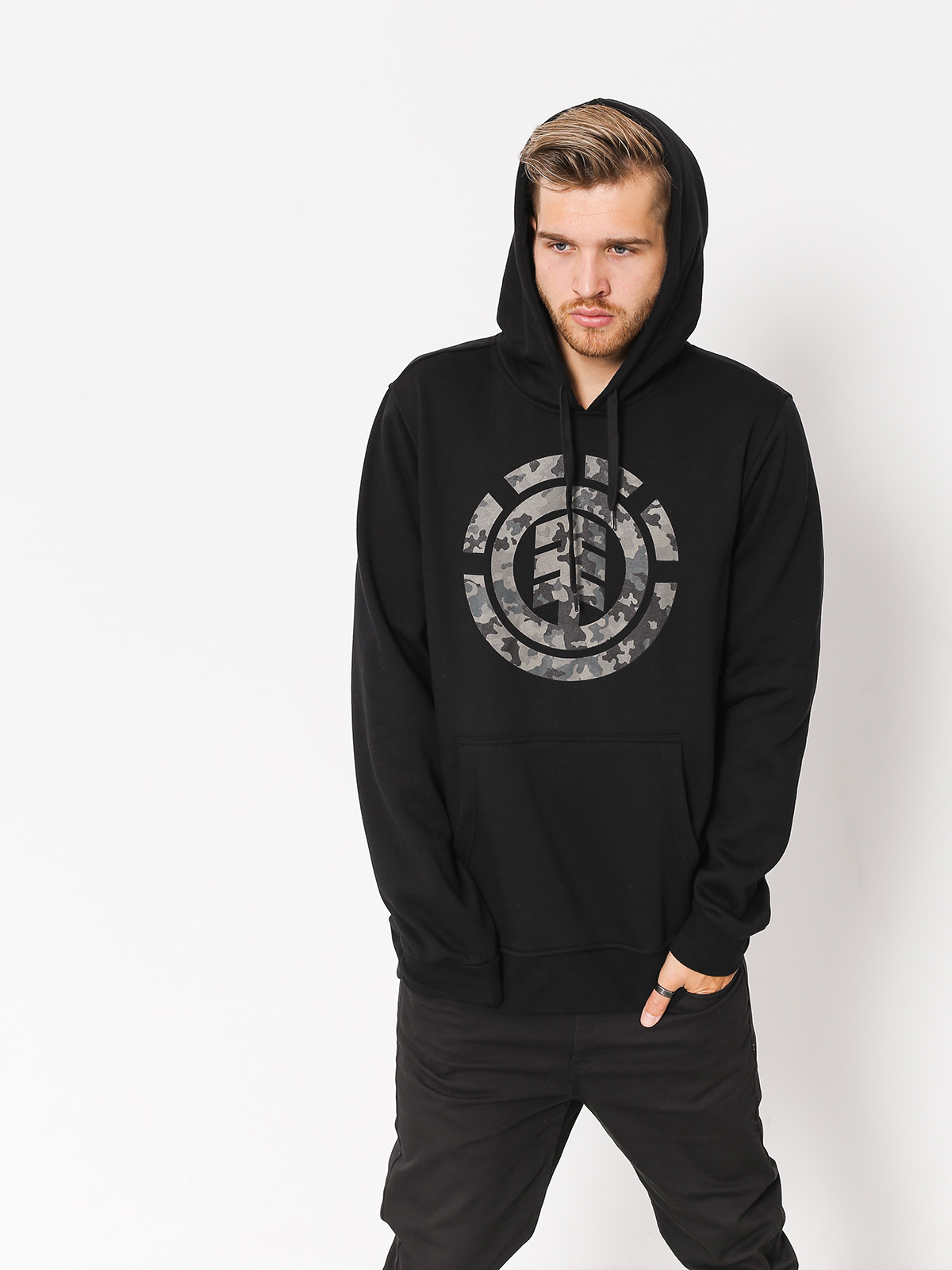 Element Hoodie Bark Logo HD - black (flint black)