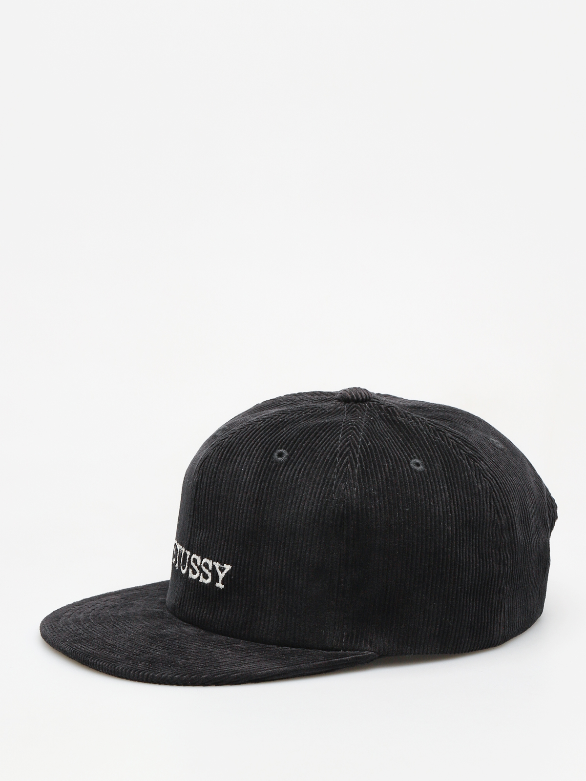 Stussy Cap Washed Cord HD - black (black)