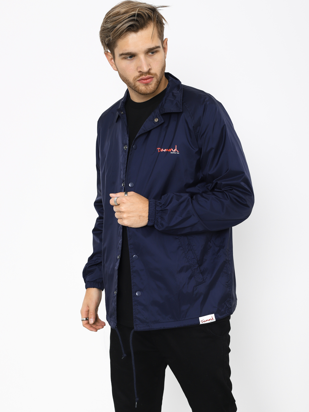 Diamond Supply Co. Og Script Coach Jacket - navy blue (navy)